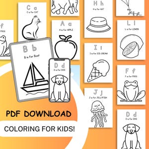 My Alphabet Colouring Book for Kids Early Learning Activity Book ABC ...