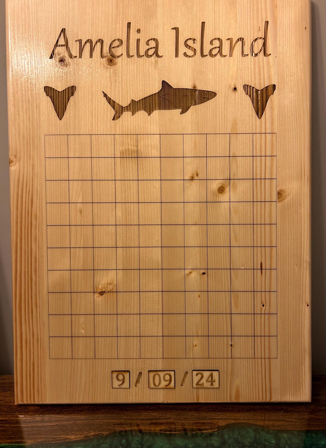 Wooden Shark Tooth Counting Grid - Etsy