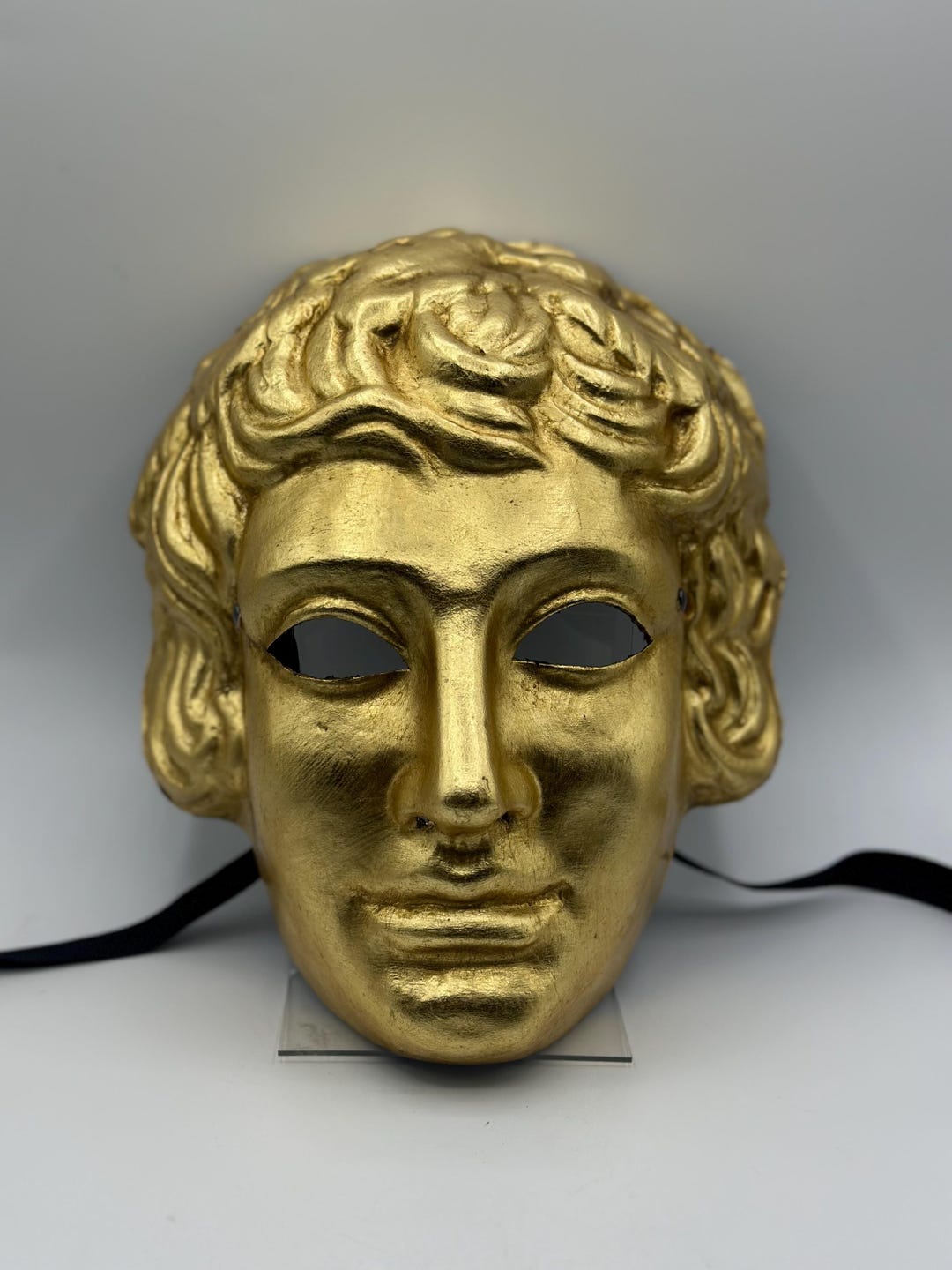 Gold Leaf Dionysus Mask: Paper Mache Greek God Halloween Mask - Etsy