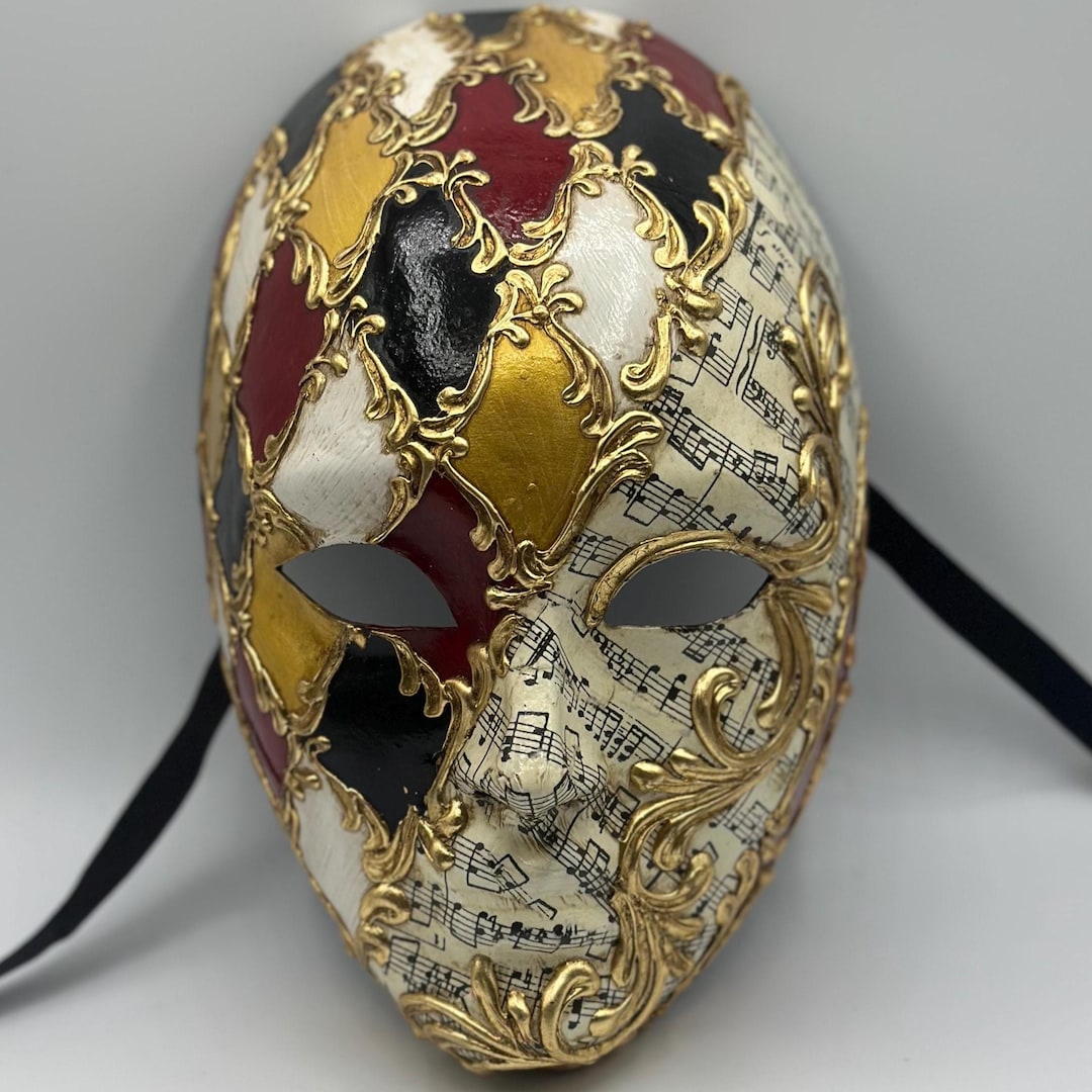 Full-face Masquerade Mask . Venetian Mask Beautifully Decorated. Gala ...