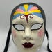 Pierrot Mask Woman, Red Eye Black Eye, Red Lips and White and Gold on ...