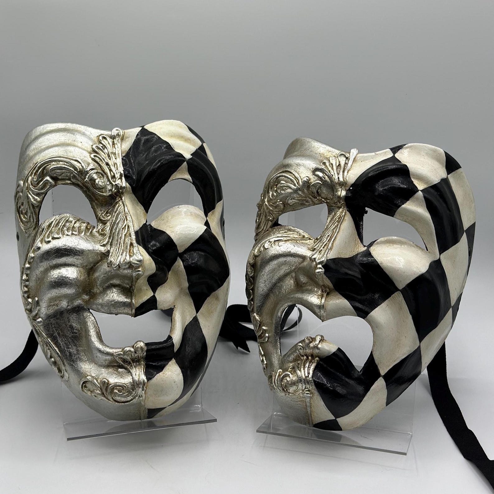 Comedy and Tragedy Theater Masks Set - Multi Colours - Home Decoration ...