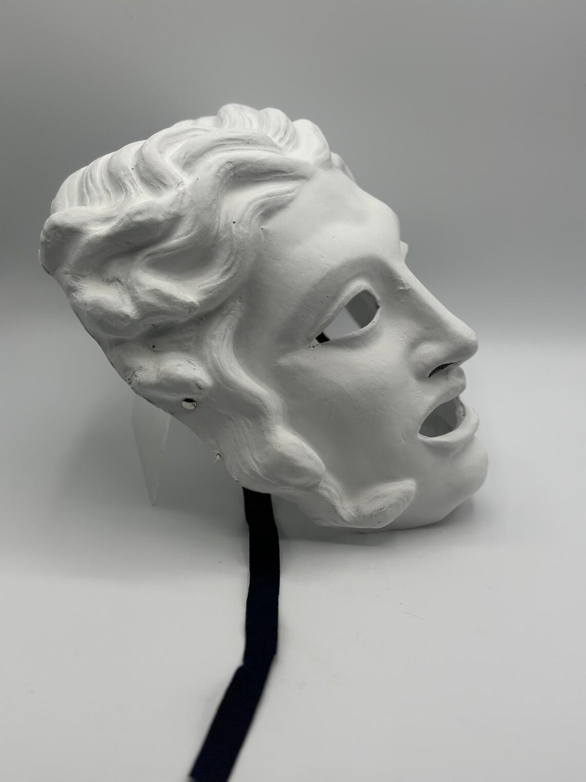 White Medusa Mask – Paper Mache Greek Mythology Comedia Dell'arte - Etsy
