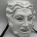 White Medusa Mask – Paper Mache Greek Mythology Comedia Dell'arte - Etsy