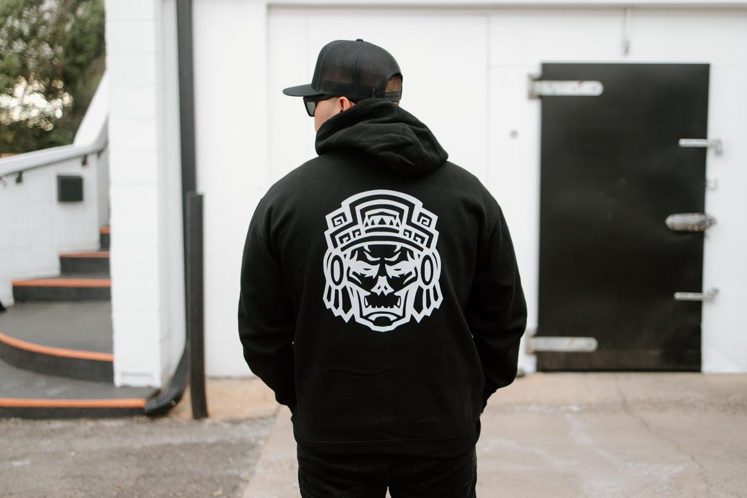 Reflective Aztec Warrior Motorcycle Heavyweight Hoodies - Etsy