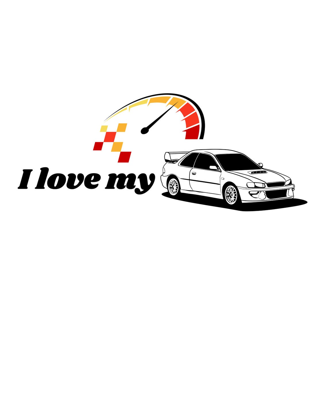 Subaru Shirt I Love My Subaru Tee Car Enthusiast Shirt JDM Clothing RPM ...