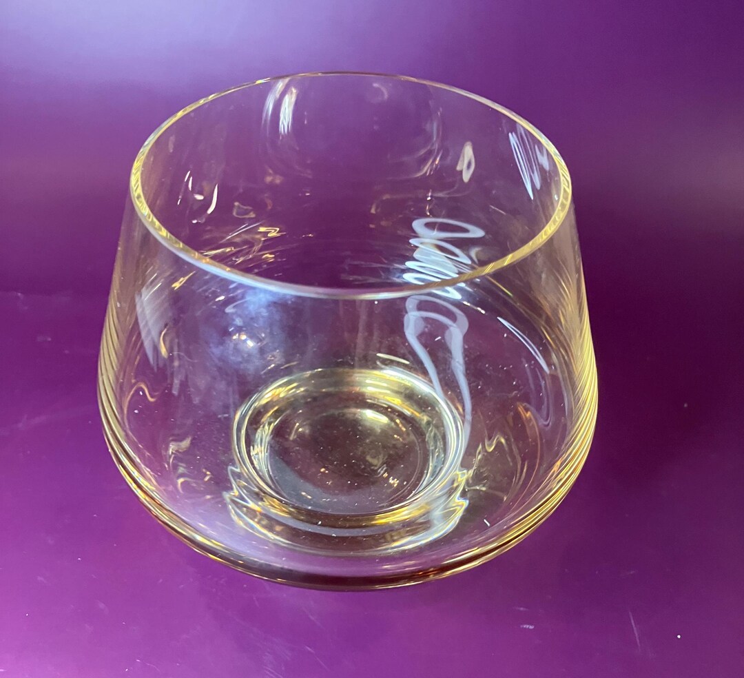 Amber Colored Caithness Glass Bowl. Hand Blown, Quality Item. Unmarked ...