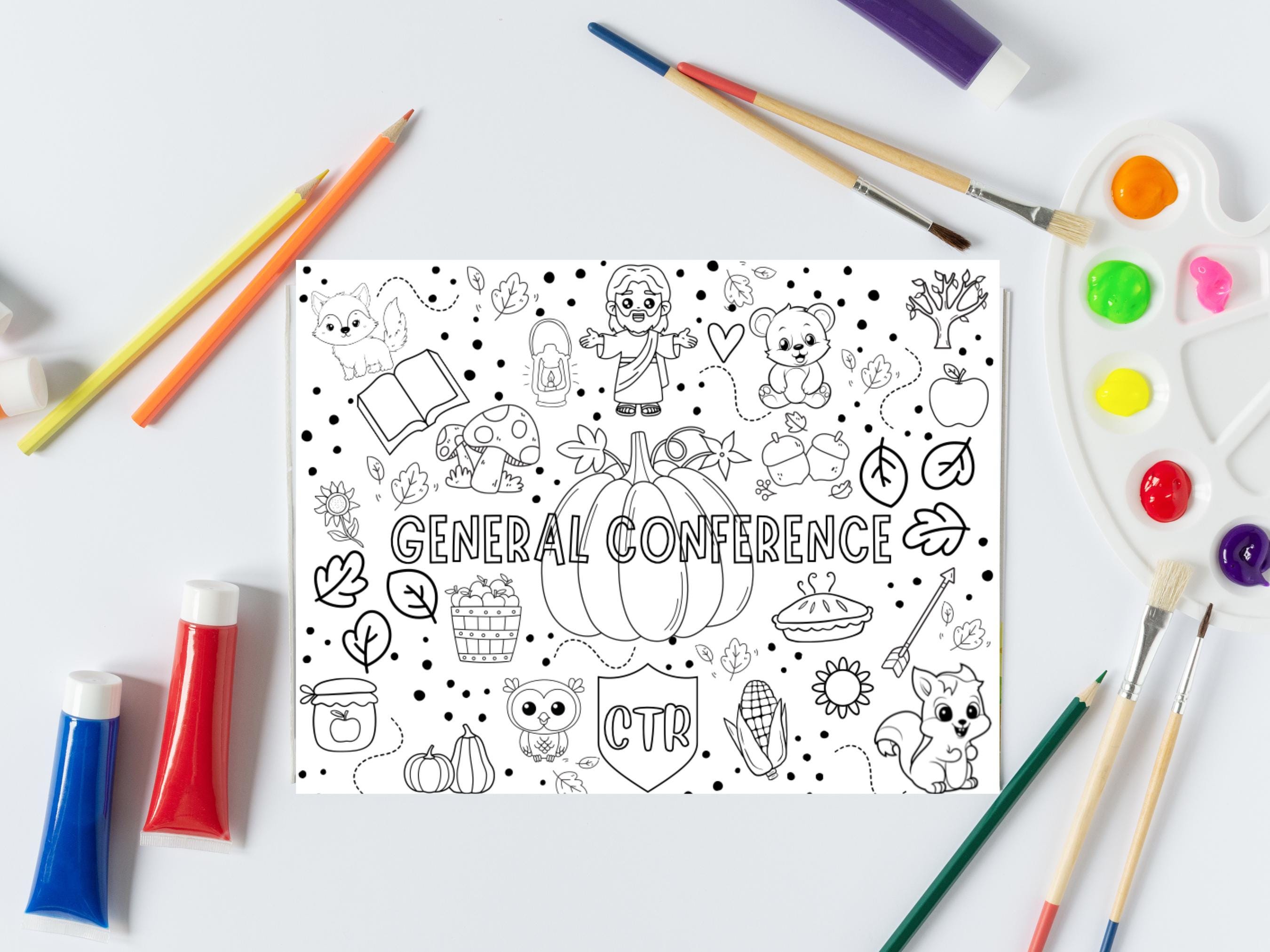 General Conference Coloring Page | Instant Download | LDS General ...