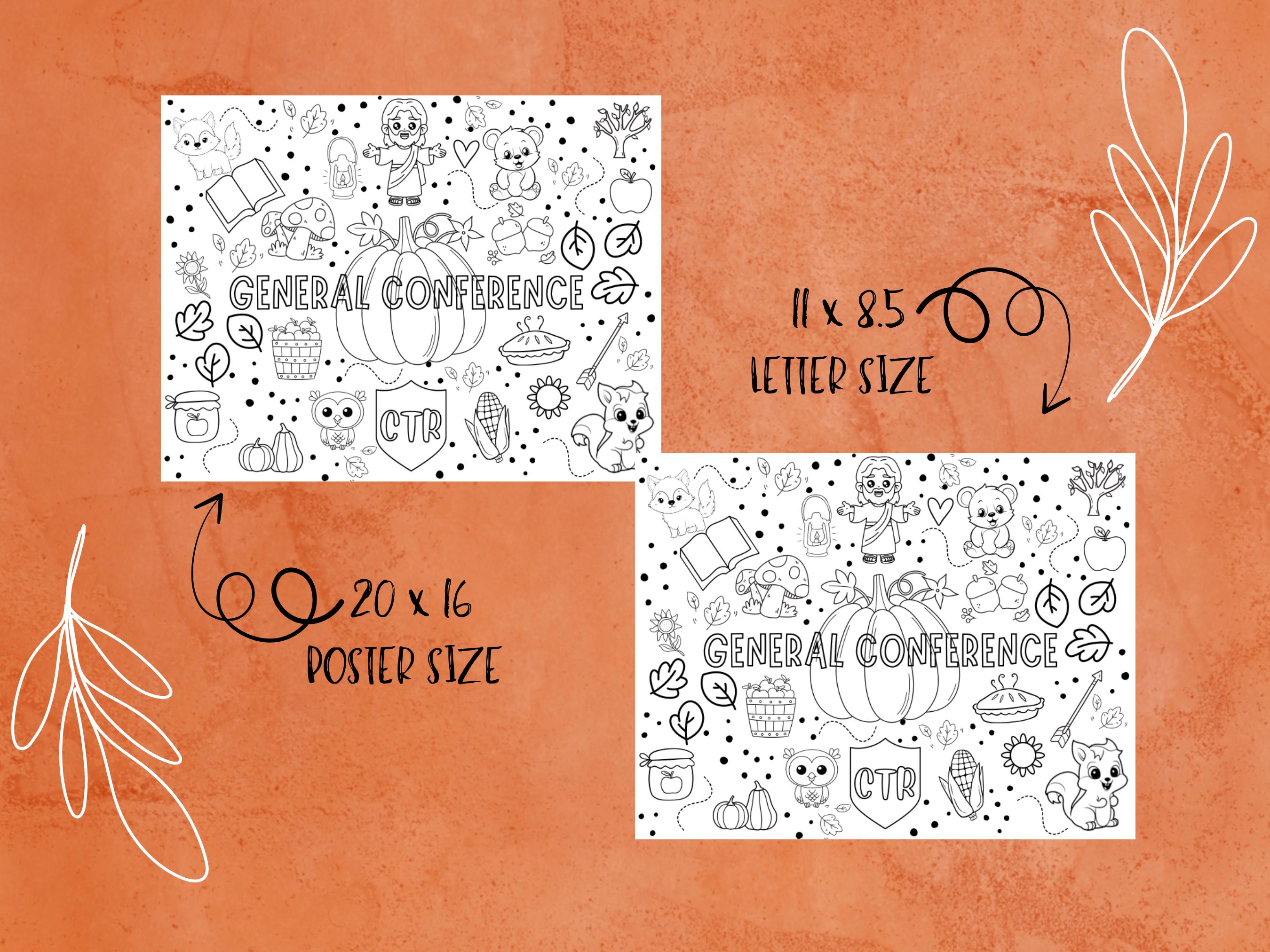 General Conference Coloring Page | Instant Download | LDS General ...