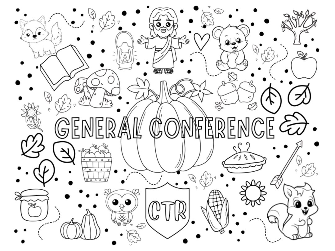 General Conference Coloring Page | Instant Download | LDS General ...