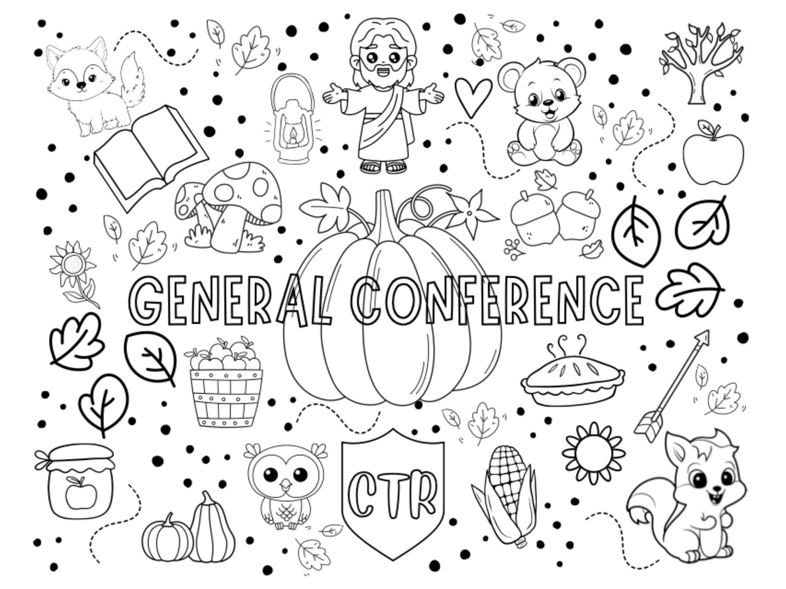 General Conference Coloring Page | Instant Download | LDS General ...