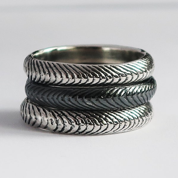 Silver Cast Ring - Etsy