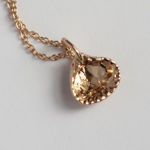 Tiny Solid Gold Block Island Clamshell Charm - Etsy