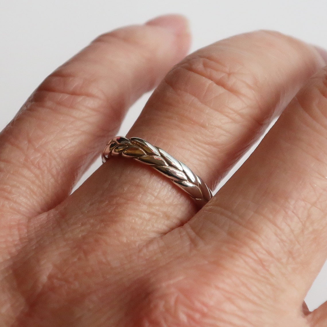 Sterling Silver Braid Ring-sample 3.5mm Wide/2.2mm Deep US - Etsy