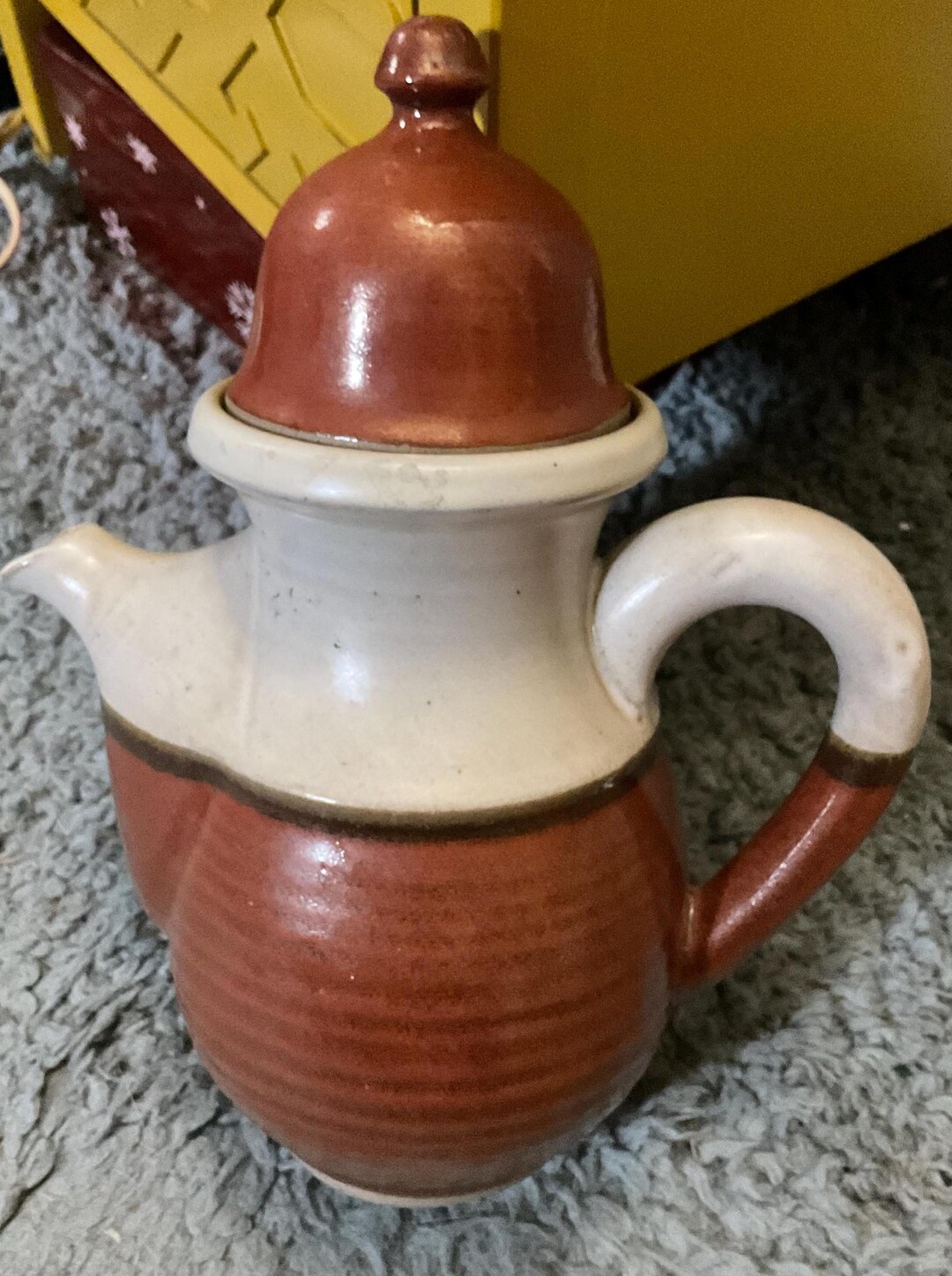 Vintage Overland Stoneware Teapot, Rustic Boho Vase - Etsy
