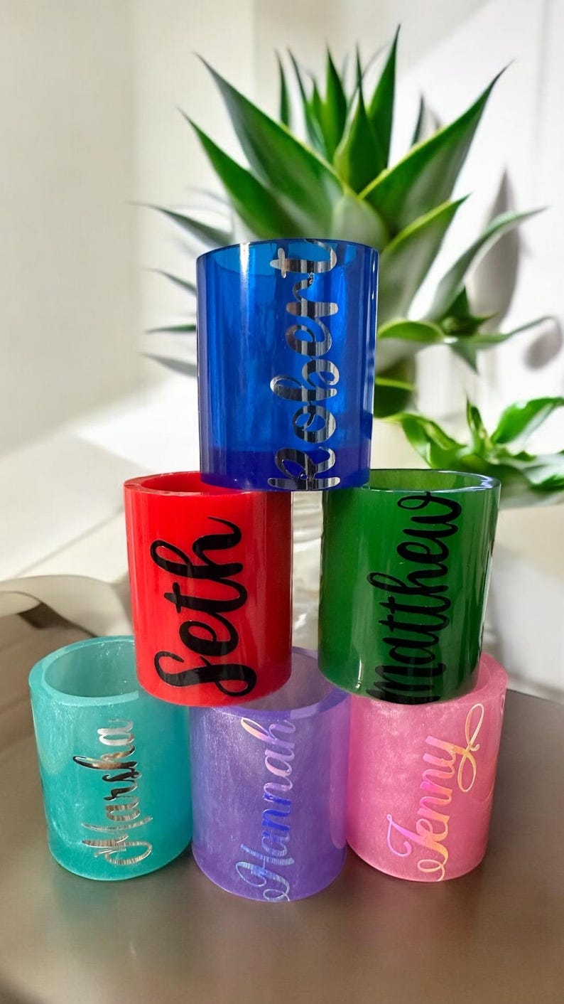 Custom Resin Shot Glass – Personalized Handcrafted Design, Handmade ...