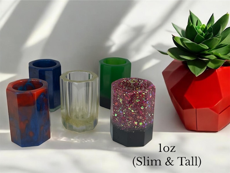 Custom Resin Shot Glass – Personalized Handcrafted Design, Handmade ...