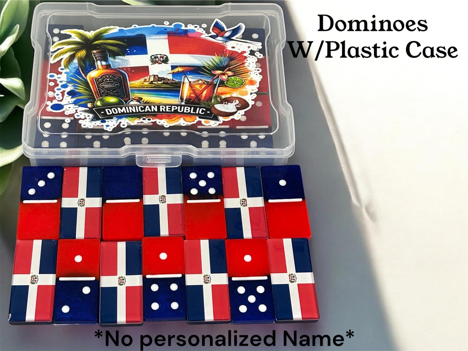Personalized Dominican Flag Dominoes: Custom Resin Set - Etsy