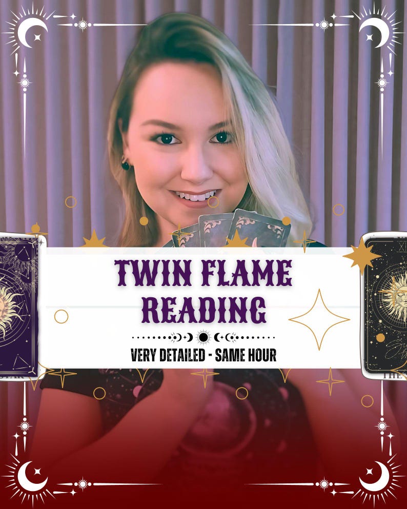 In-depth Twin Flame Reading, Spiritual Soulmate Reading, Same Hour Ex ...