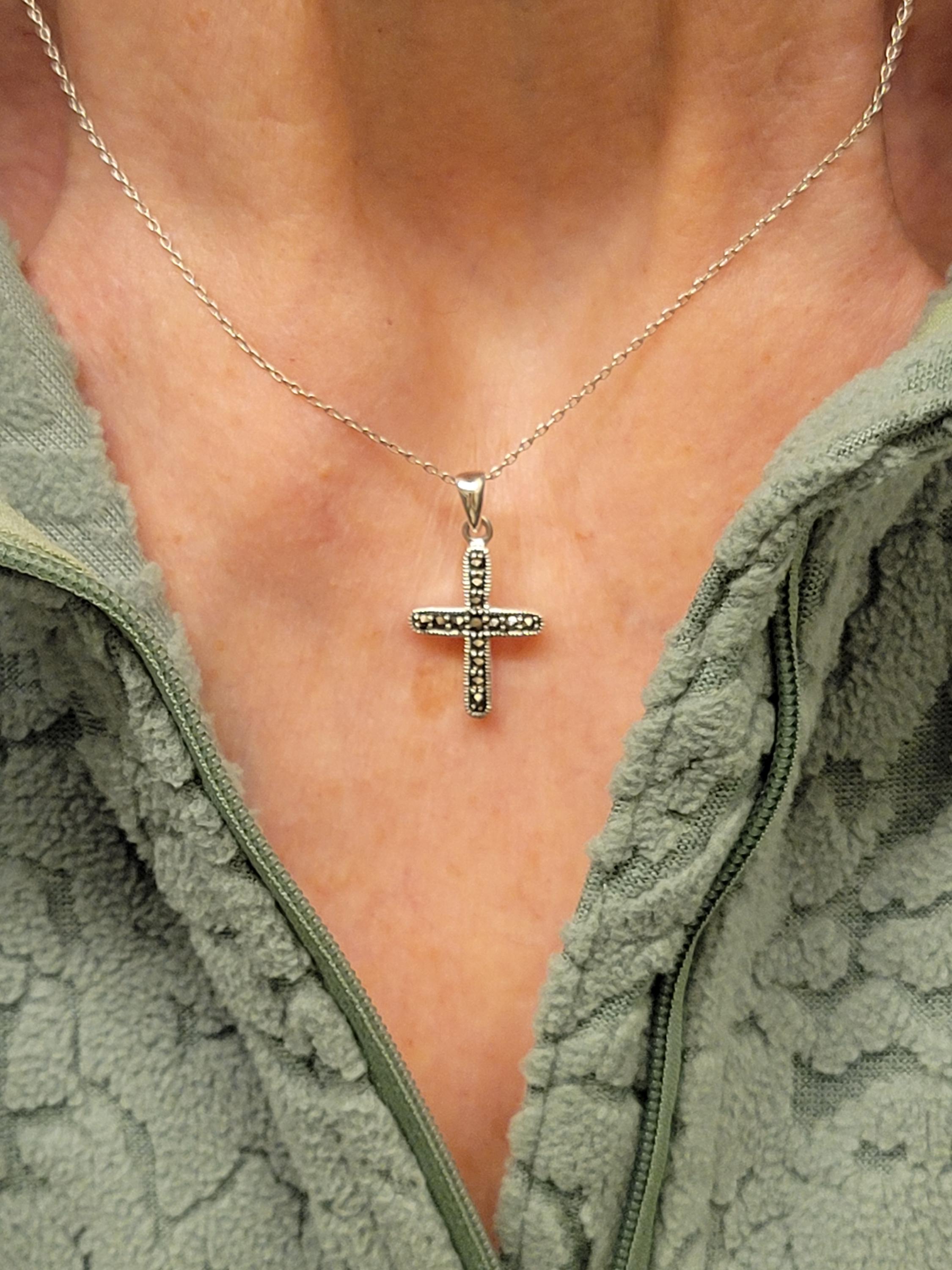 Marcasite Cross - Etsy Marcasite Cross - Etsy