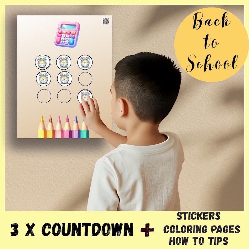Printable School Countdown Reward Chart (PDF) – With Stickers & Parent ...