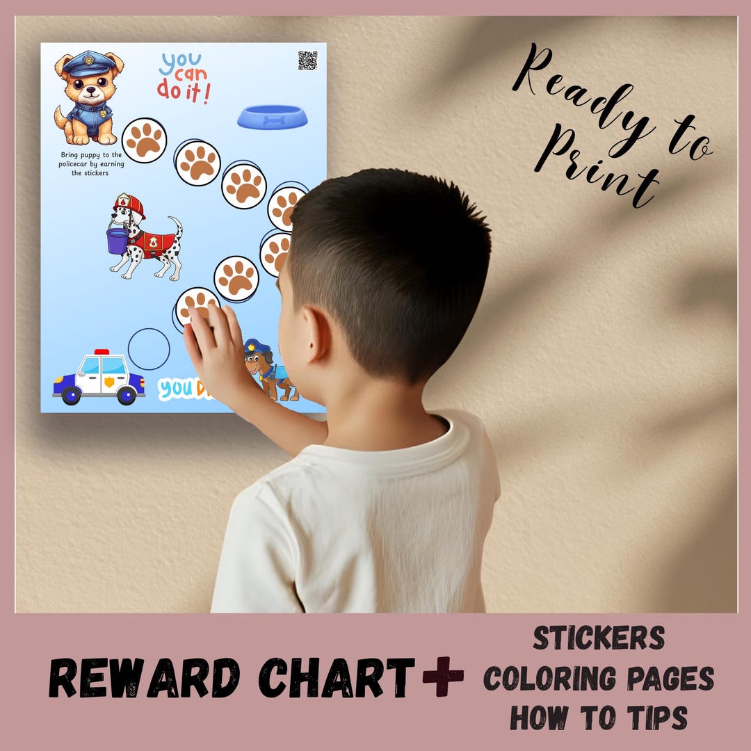 Reward Chart for Kids – Bluey Themed Toddler Chore & Toilet Training ...