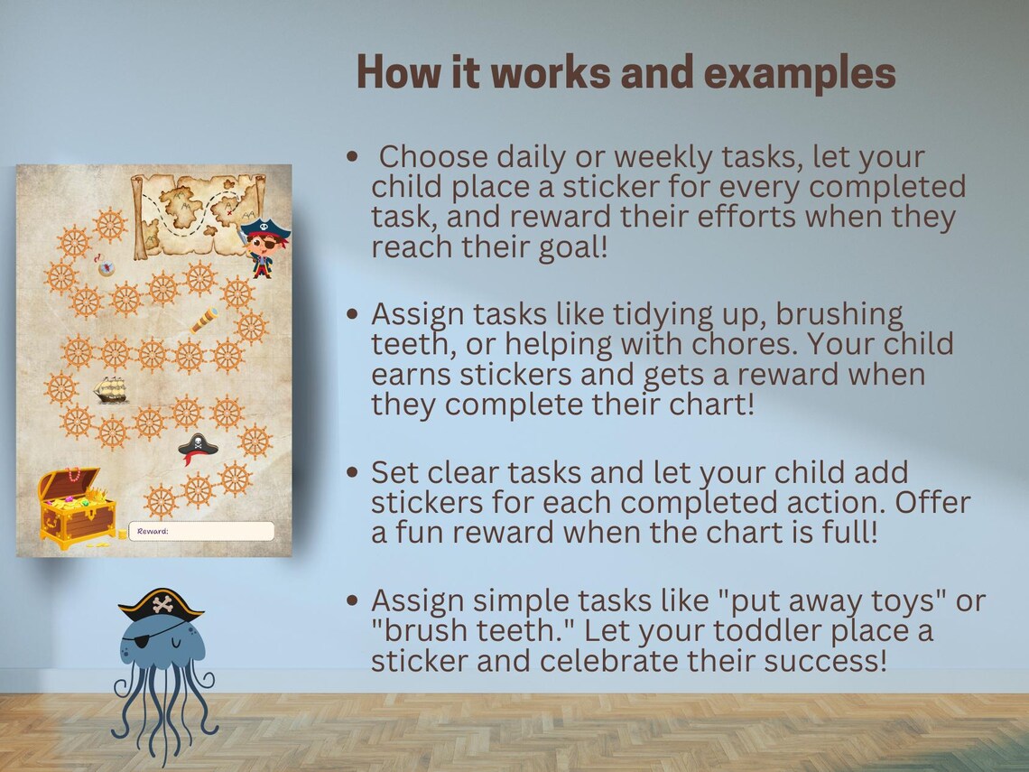 Kids Chore Chart Printable – Behavior & Reward Chart for Good Behavior ...