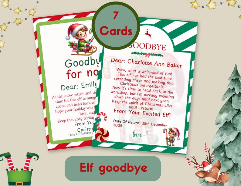 Magical Elf Return Letter: the Perfect Elf Departure Template for Your ...