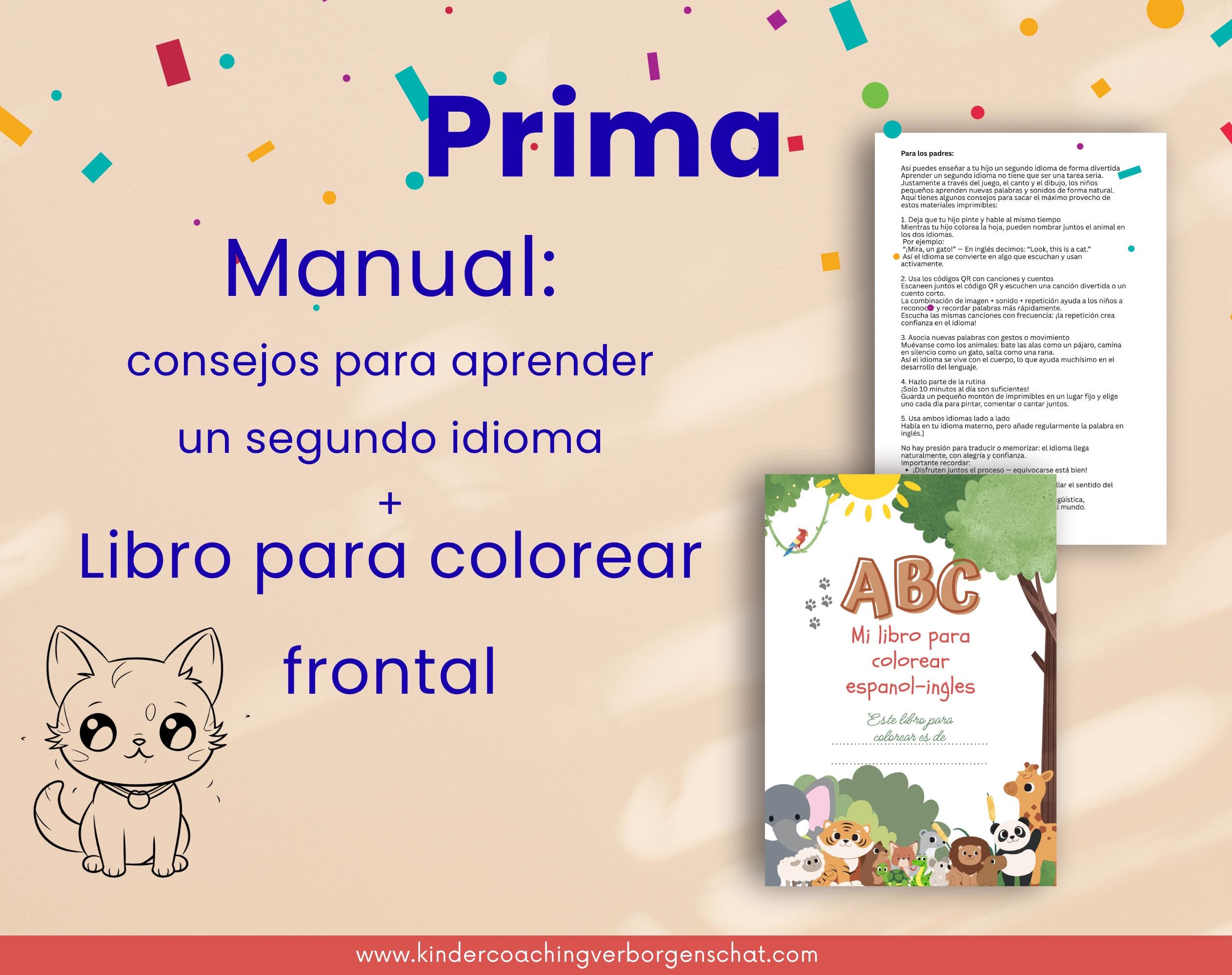 Bilingual Tracing Coloring Workbook Spanish English ABC Bundle QR Songs ...