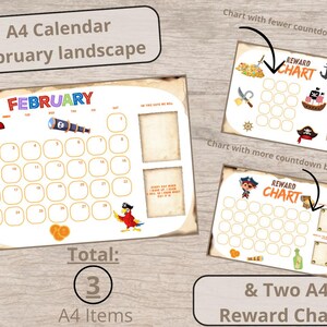 Pirate Chore Chart for Kids, Daily Visual Schedule, Printable 2025 ...