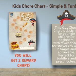 Kids Chore Chart Printable – Behavior & Reward Chart for Good Behavior ...