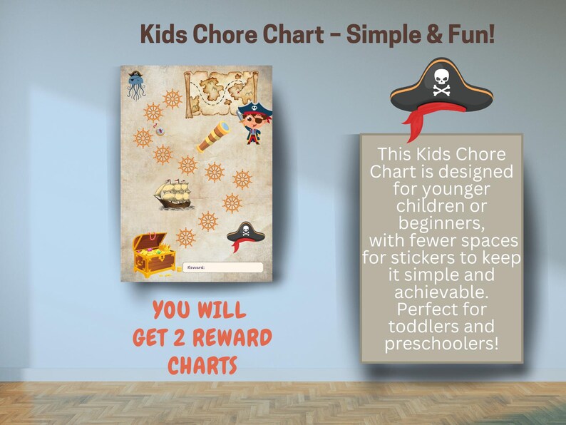 Kids Chore Chart Printable – Behavior & Reward Chart for Good Behavior ...