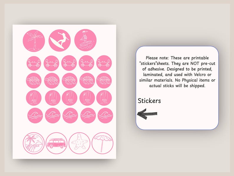 Pink Surf Reward Chart Printable – A4 Us Letter, Toddler Chore Tracker ...