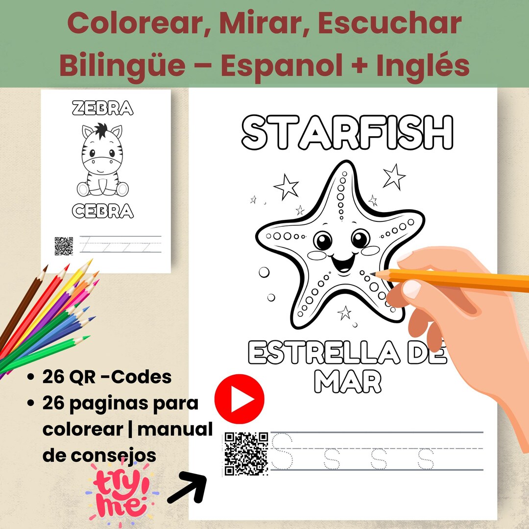 Toddler ABC Tracing Coloring Pages | Spanish-english Alphabet ...