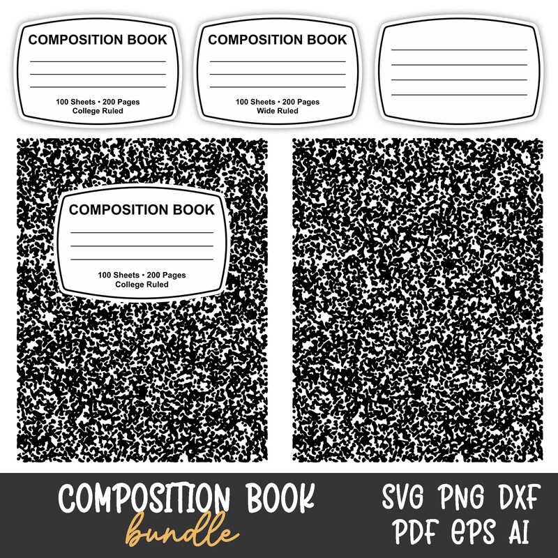Composition Labels - Etsy