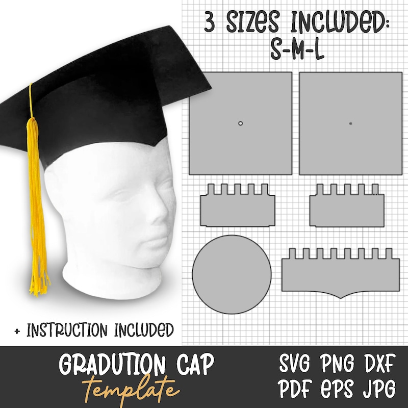 Graduation Hat Svg - Etsy