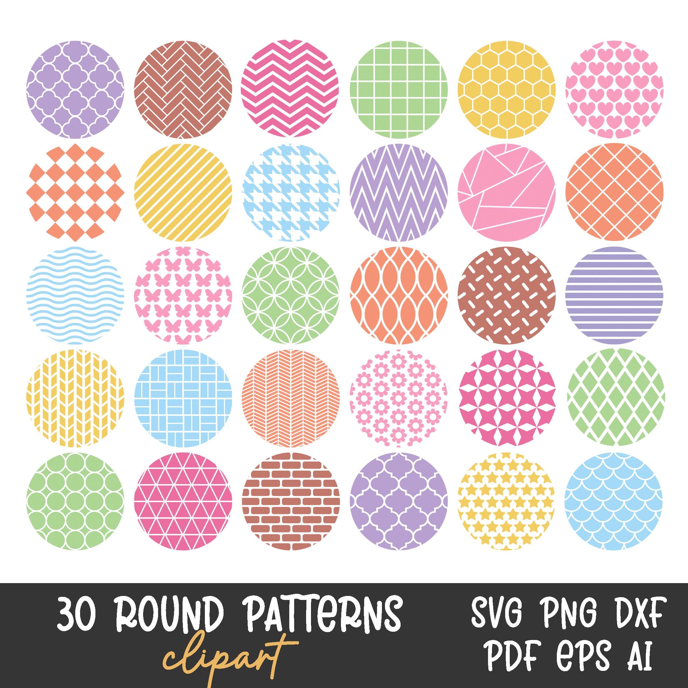 Round Pattern Svg, Circle Patterns Svg, Keychain Svg, Keyring Patterns ...