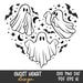 Ghost Heart SVG, Halloween Svg, Spooky Season Svg, Ghost Clip Art, Boo ...