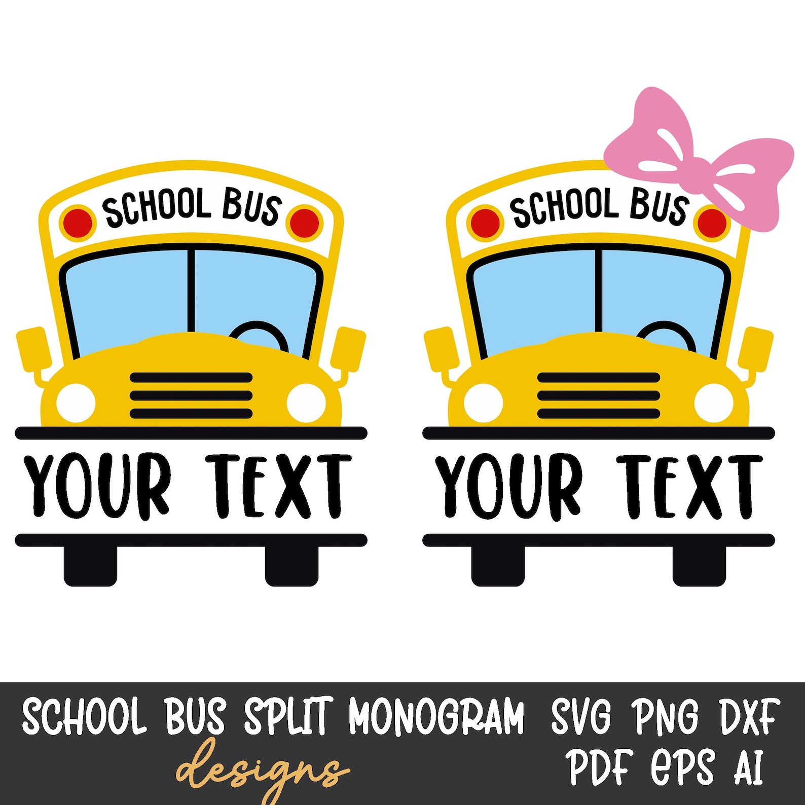 School Bus Svg, School Bus Name Svg, School Bus Monogram, Bus Driver ...