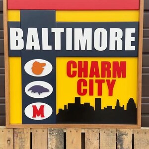 Baltimore Charm City Sign | Old Bay Sign | Baltimore | Charm City | Old ...