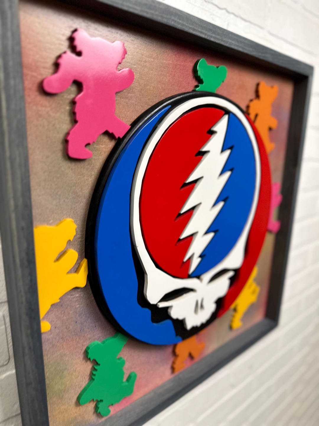 Grateful Dead Wall Art | Greateful Dead Skull | Dancing Bears Wall Art ...