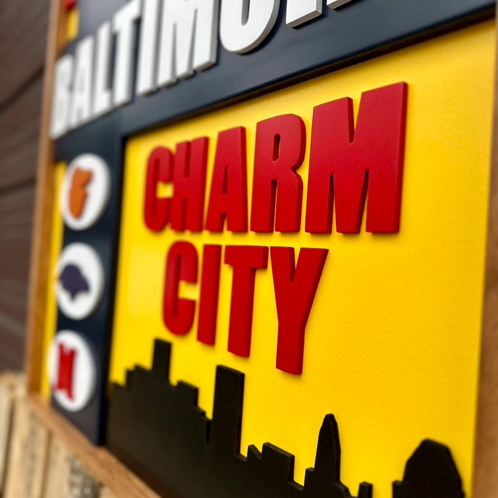 Baltimore Charm City Sign | Old Bay Sign | Baltimore | Charm City | Old ...