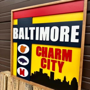 Baltimore Charm City Sign | Old Bay Sign | Baltimore | Charm City | Old ...
