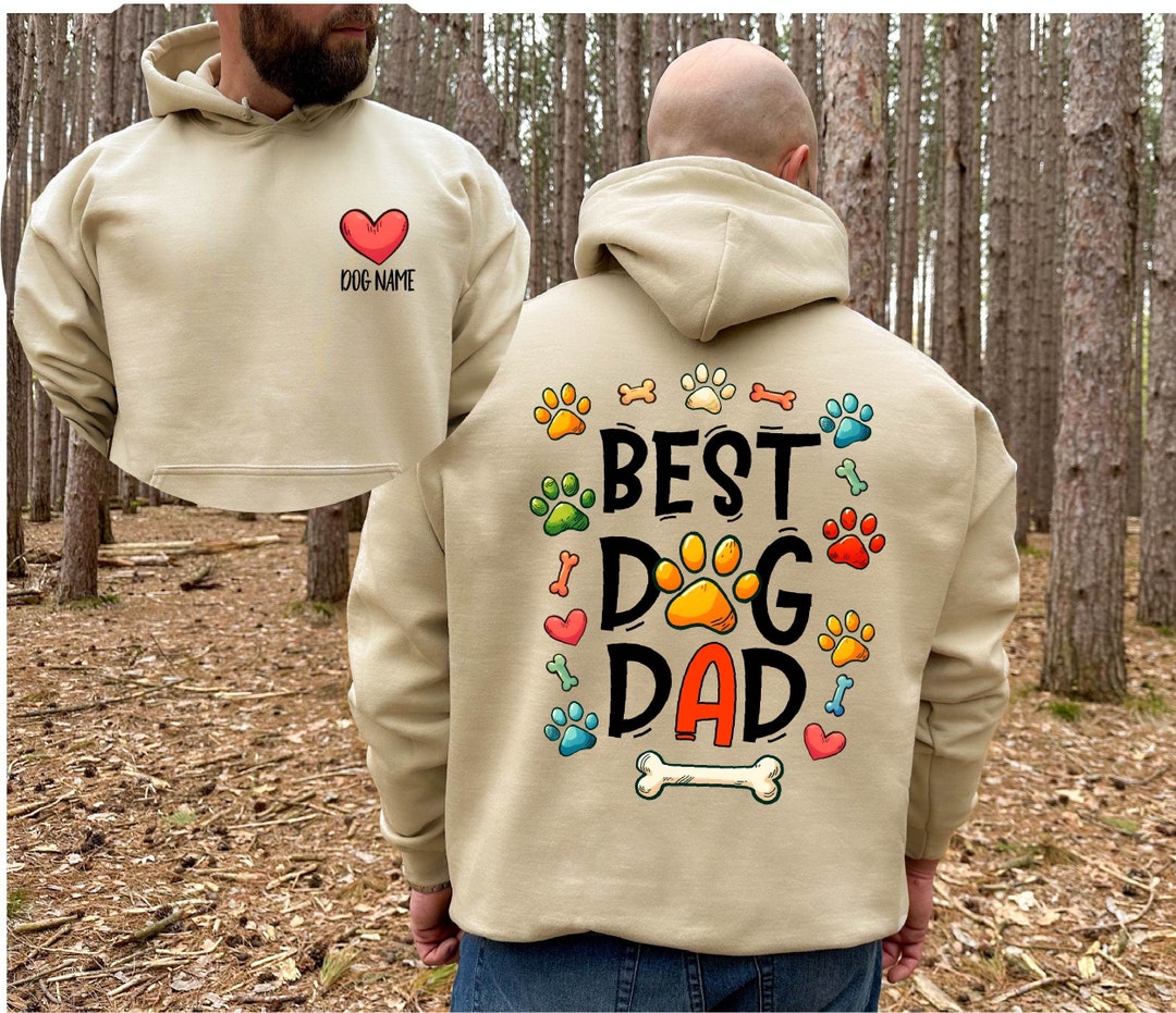 Best Dog Dad Ever , Custom Dog Dad With Dog Names, Christmas Gift for ...