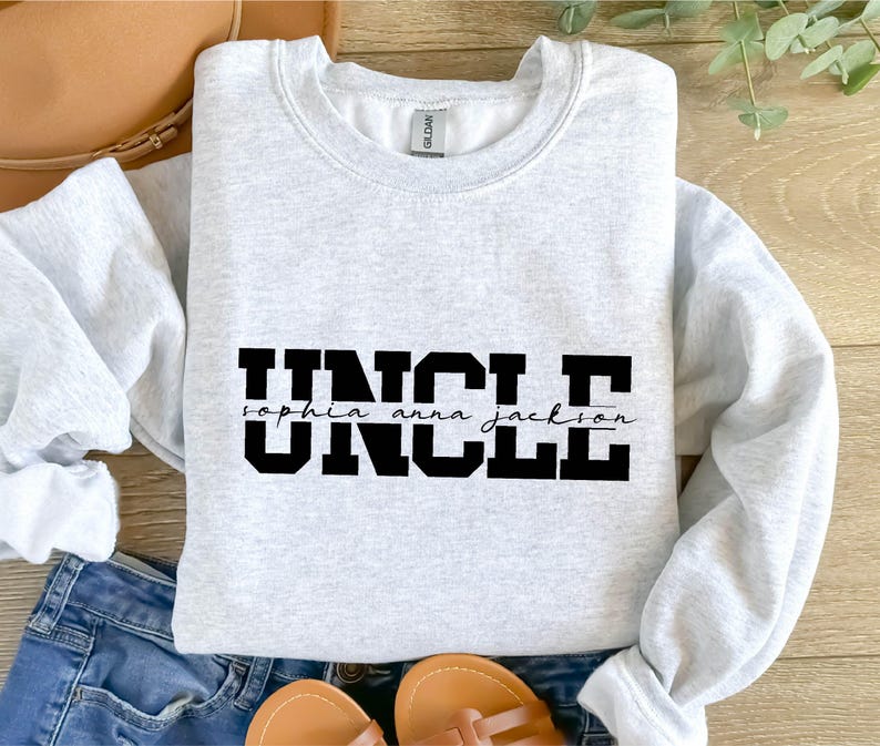 Personalized Uncle Hoodie: Nephew/niece Gift - Etsy