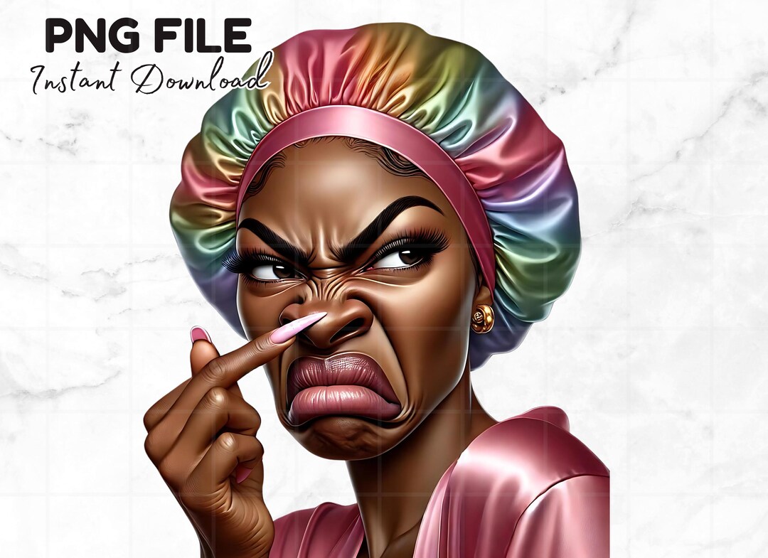 Funny Stink Face Png Black Girl Clipart Sassy Stink Face Sarcasm ...