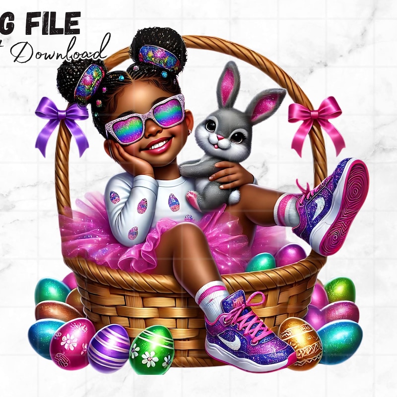 African American Easter Clipart - Etsy