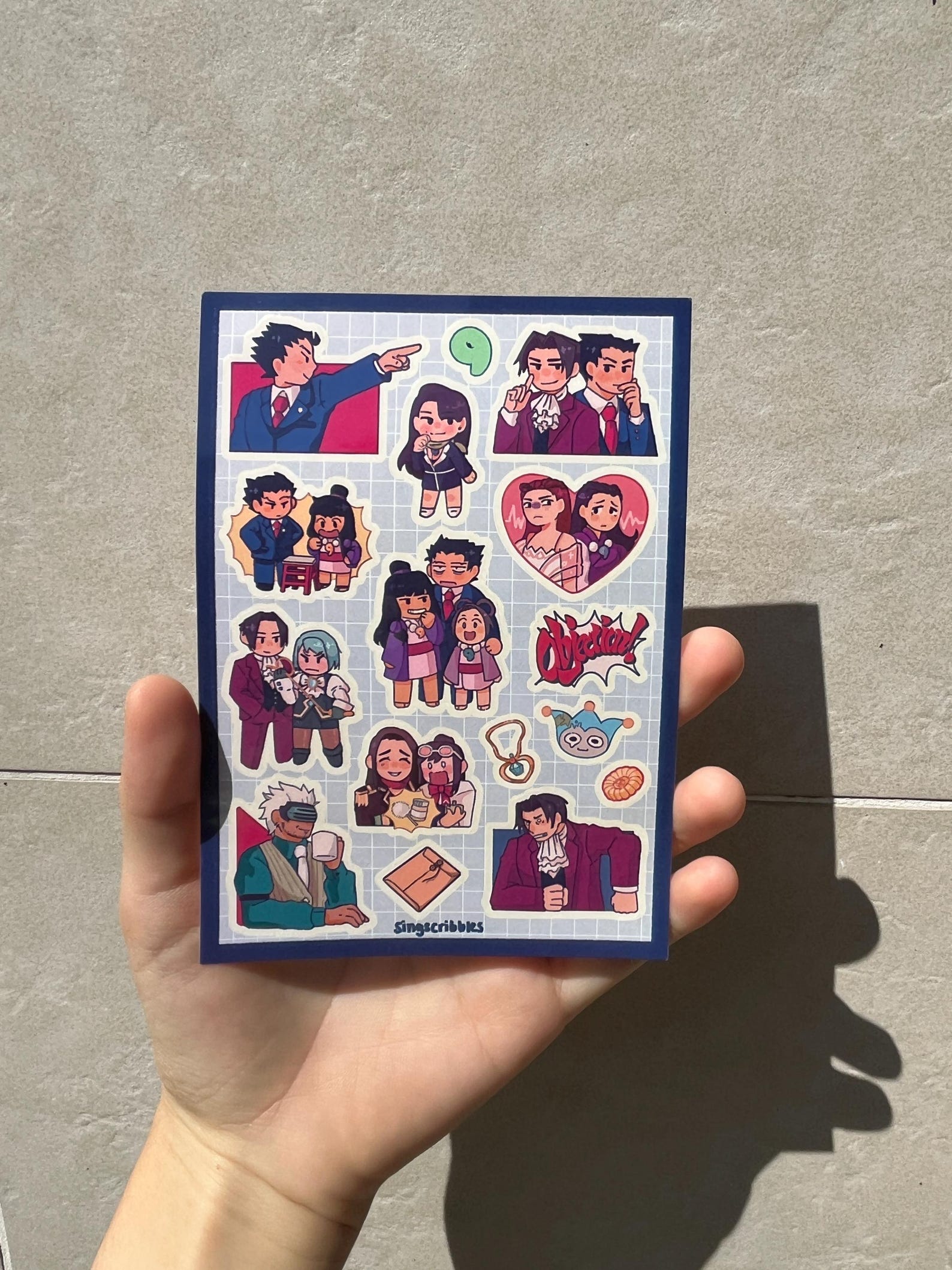 PREORDER Ace Attorney Sticker Sheet - Etsy