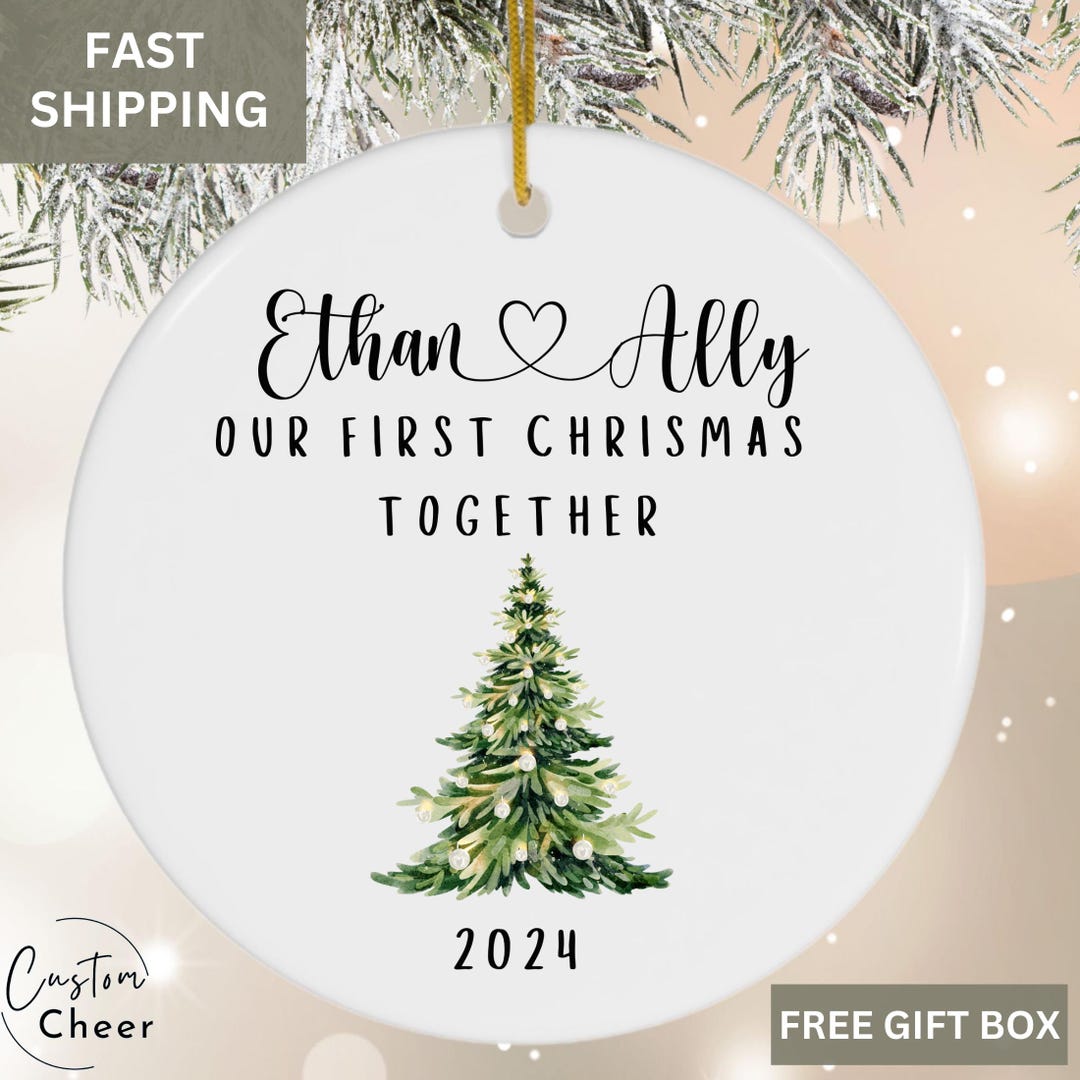 Couples Christmas Ornament Our First Christmas Couple Christmas ...
