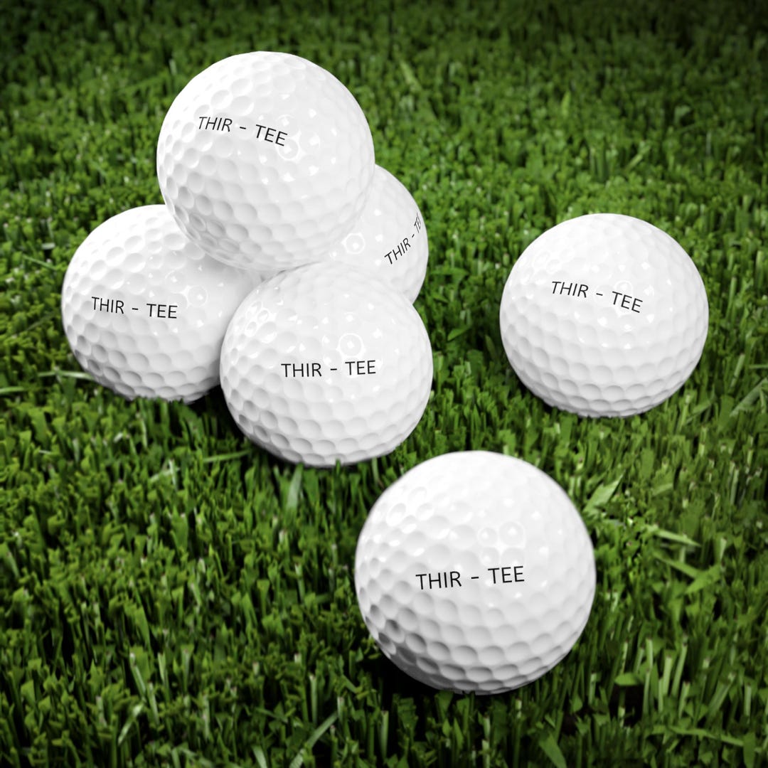 30th Birthday Golf Balls, 6pcs - Etsy